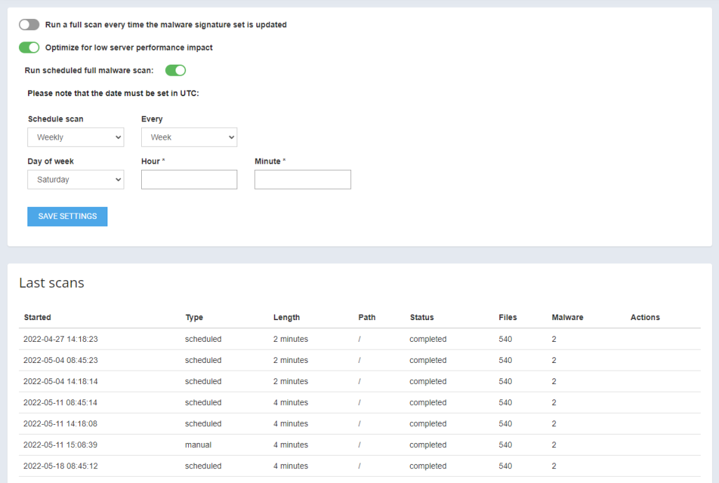 Malware Detection - Set up, schedule, catch and quarantine with BitNinja